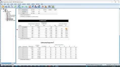 Check Multicollinearity In Spss Multiple Linear Regression Youtube