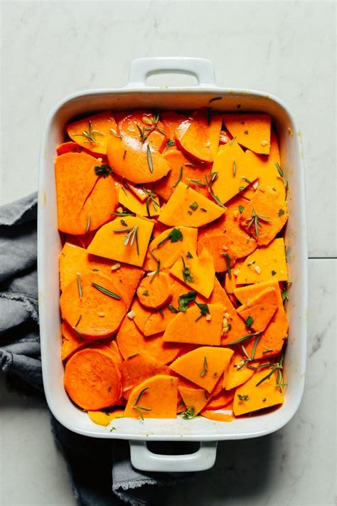 Herbed Sweet Potato And Squash Bake Minimalist Baker Recipes