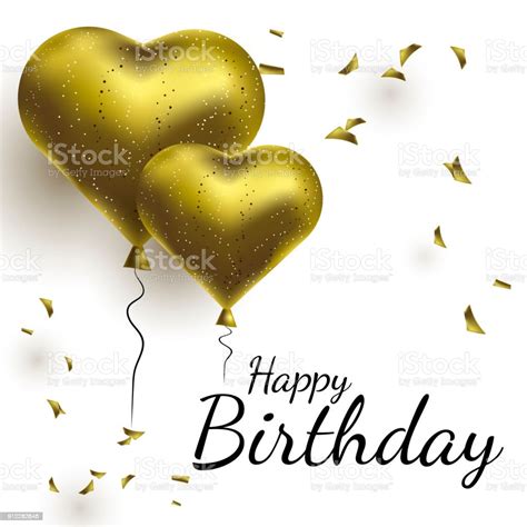 심장의 모양에 골드 풍선 벡터 일러스트 엽서 포스터에 대 한 배경 개념에 대한 스톡 벡터 아트 및 기타 이미지 개념 공 스포츠 장비 공기 주입 Istock