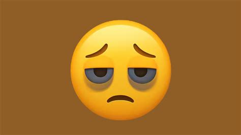 Tired Smiley Face Emoji