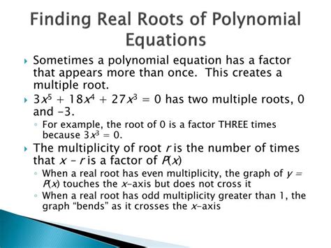 PPT Section Finding Real Roots Of Polynomial Equations PowerPoint Presentation ID