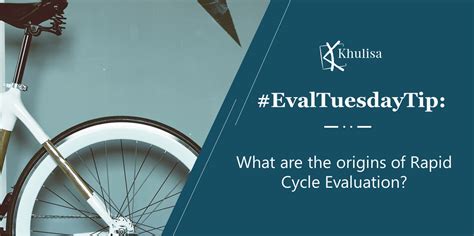 EvalTuesdayTip What Are The Origins Of Rapid Cycle Evaluation Khulisa