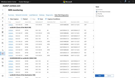 sdn data path diagnostics extension in windows admin center microsoft