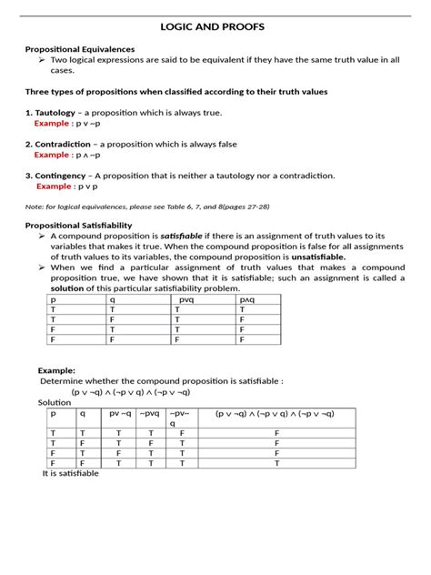Logic And Proofs Quantifiers And Validity Pdf Mathematics Syntax