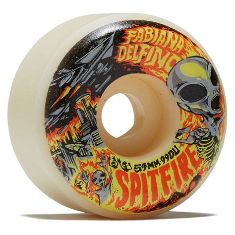 Spitfire Fabiana Invasion F4 99d Conical Full Skateboard Wheels Natu