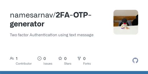 github namesarnav 2fa otp generator two factor authentication using