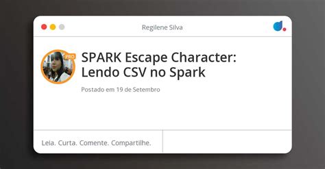 Spark Escape Character Lendo Csv No Spark