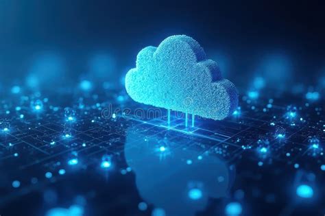 Azure Cloud Computing Visualization Stock Illustration Illustration