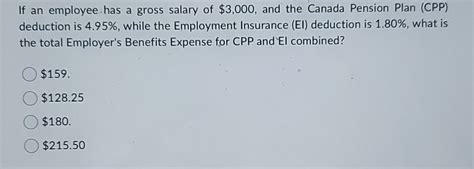 solved if an employee has a gross salary of 3 000 ﻿and the