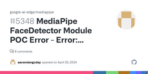 Mediapipe Facedetector Module Poc Error Error Startgraph Failed