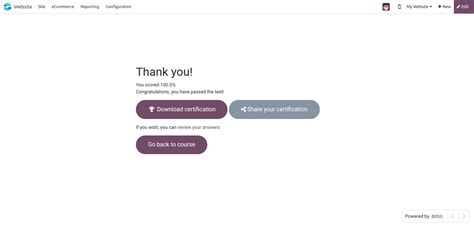 how odoo 17 manages your e learning course certification