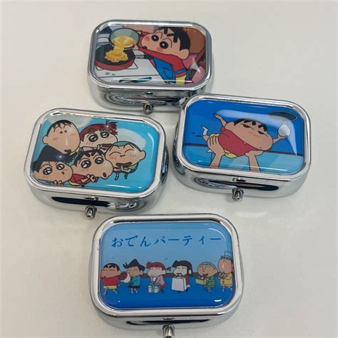 [고퀄리티 최저가ෆ] 짱구 주얼리 알약 수납 보관함 미니 휴대용 알약 악세사리 보관 케이스 에이블리