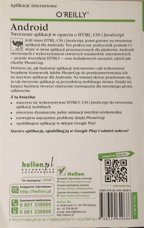 Android Tworzenie Aplikacji W Oparciu O Html Ostrzeszów Kup Teraz Na Allegro Lokalnie