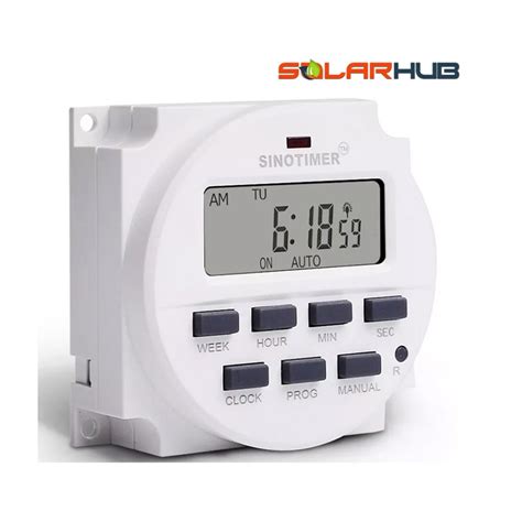 DC Timer 12V 7 Hari Seminggu 8 Kali ON OFF Sehari SolarHUB
