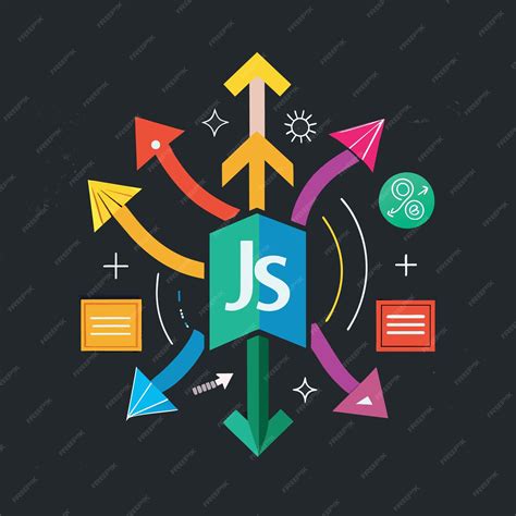 premium vector js javascript modern programming language for software