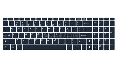 Keyboard Layout 101 Keys Stock Vector Illustration Of Keypad 4880099