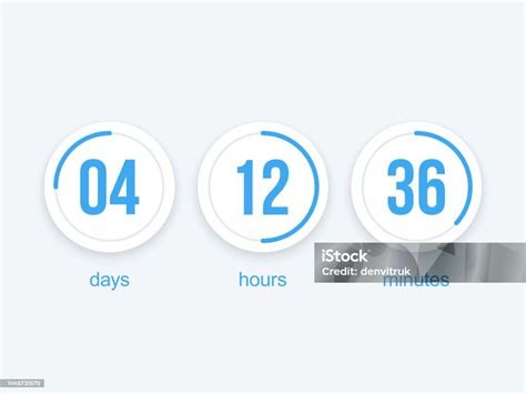 Vektor Jam Penghitung Waktu Web Hitung Mundur Ilustrasi Stok Unduh