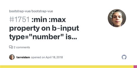 Min Max Property On B Input Typenumber Is Ignored When 0 Is Passed