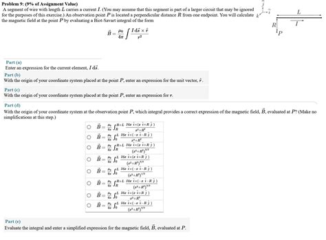solved by an expert problem 9 9 of ﻿assignment value a segment of