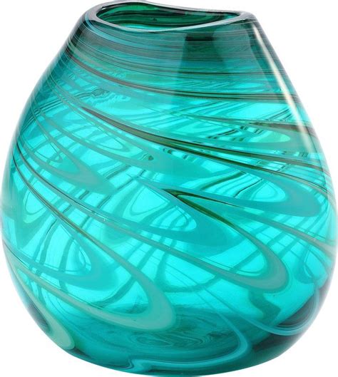 Turquoise Glass Vase Декоративные вазы Разное Ваза