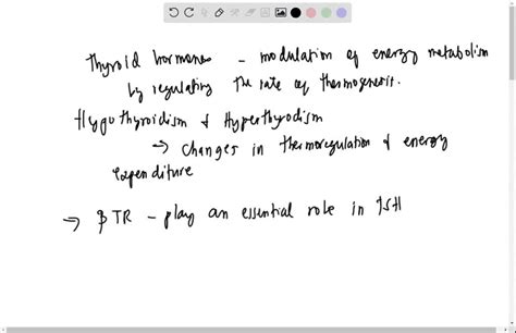 Solved Endocrine System Influence Of Thyroid Hormone On Temperature Regulation Introduction