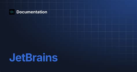 Jetbrains Documentation