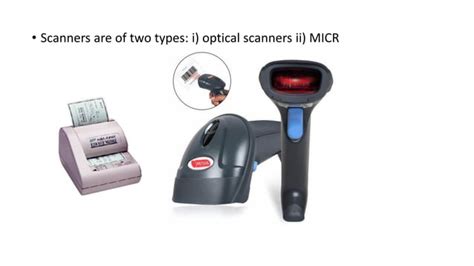 SESSION 6 Input Devices Optical Scanners And Magnetic Ink Character Recognition Scanner Pdf