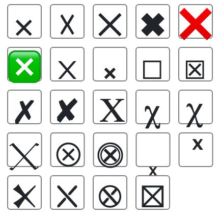 Copy Paste Cross Symbol Infoupdate Org