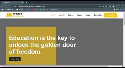 Created A Theme Website Using Html And Css Haris Shah Posted On The