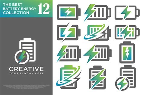 배터리 잔량 용량 표시기 아이콘이 설정되었습니다 충전 배터리 기호 벡터 일러스트 레이 션의 모음 리튬에 대한 스톡 벡터 아트 및 기타 이미지 Istock