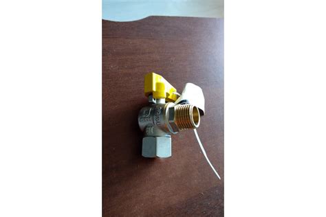Шаровой угловой кран для газа СТМ ГАЗ 1/2", г/ш, бабочка CGLFMB12 ...