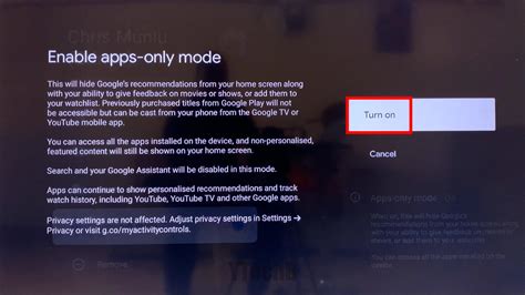 How To Enable Apps Only Mode On Google TV Step By Step