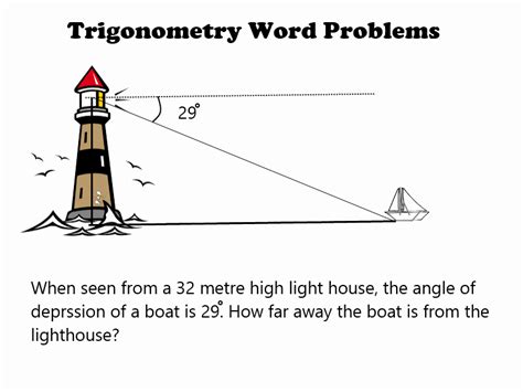 Trig Word Problems Worksheet Printable Calendars At A Glance