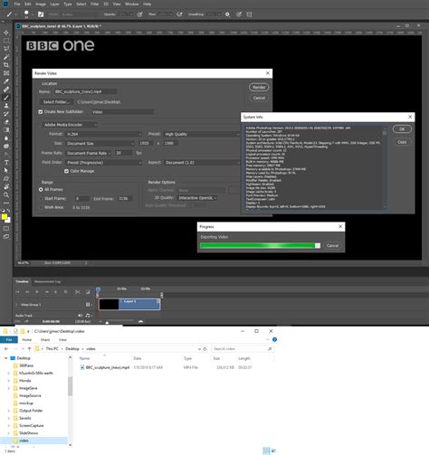 Unable To Export Video On Photoshop Cc 2019 Adobe Community 10146207