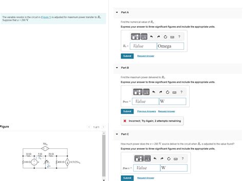 Solved Part AThe Variable Resistor In The Circuit In Figure Chegg Com