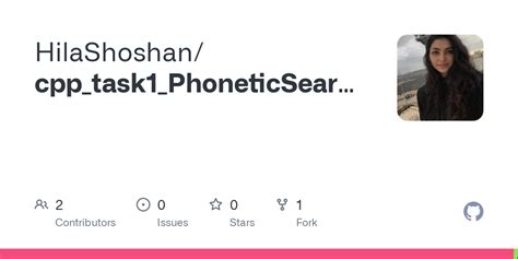 github hilashoshan cpp task1 phoneticsearch