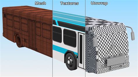 Metro Transit Bus Exterior Only 3d Model 79 3ds Blend C4d Fbx