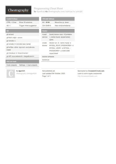 2 Copilot Cheat Sheets Cheat Sheets For Every Occasion