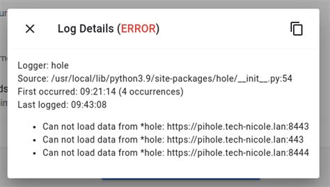 Pihole Integration Not Connecting · Issue 57525 · Home Assistantcore · Github