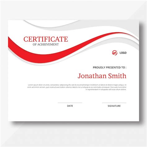 Premium Psd Waves Certificate Template