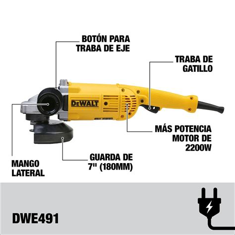 Combo Dewalt Esmeril Amoladora 7″ Esmeril 9″ 2200w Vultec