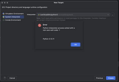 Pycharm Python Interpreter Exited With Non Zero Exit Code 1 When