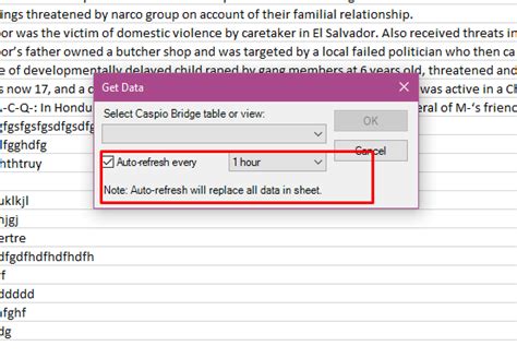 Excel Plugin Refreshing Data Importexport And Datahub Caspio Community Forums