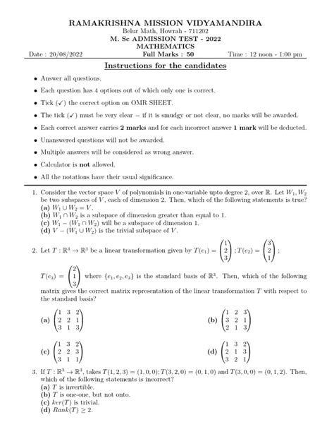 Math Pg Pdf Linear Subspace Basis Linear Algebra