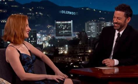 Jessica Chastain Describes Her Awkward Experience With A Stripper On Jimmy Kimmel Live TVovermind