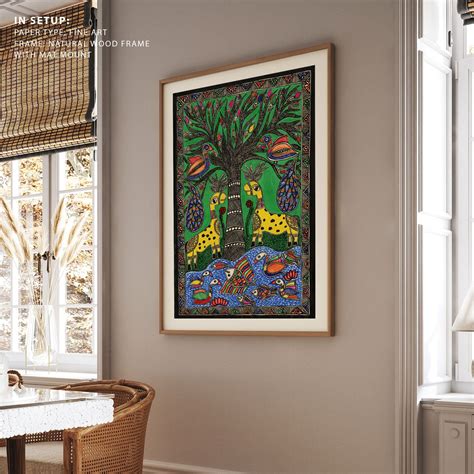 Tree Of Life With Peacock Madhubani Art Buy Madhubani Paintings And Art