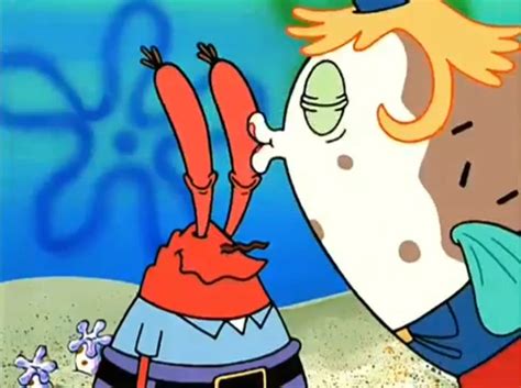 Money Bag Cartoon Characters Mrs Puff Kiss Mr Krabs ♥️ Dozorisozo