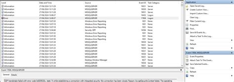 Errores Sql Server Archivos Sql Server