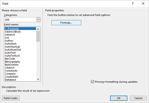 How To Calculate Formulas In A Word Document Microsoft Word