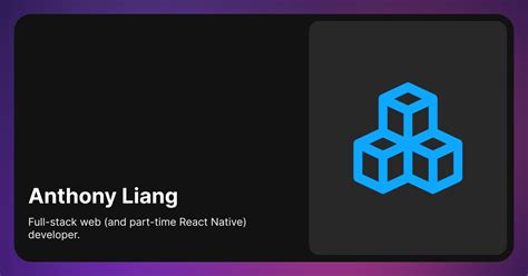 Experience Learning React Native As A Web Developer Anthony Liang